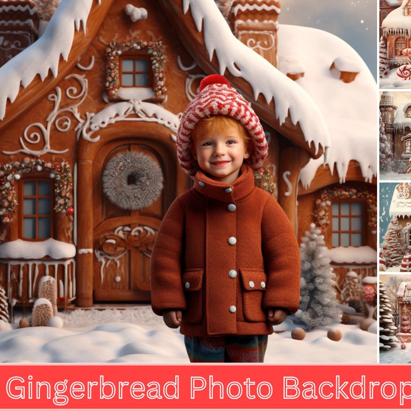 Gingerbread Backdrop - Etsy