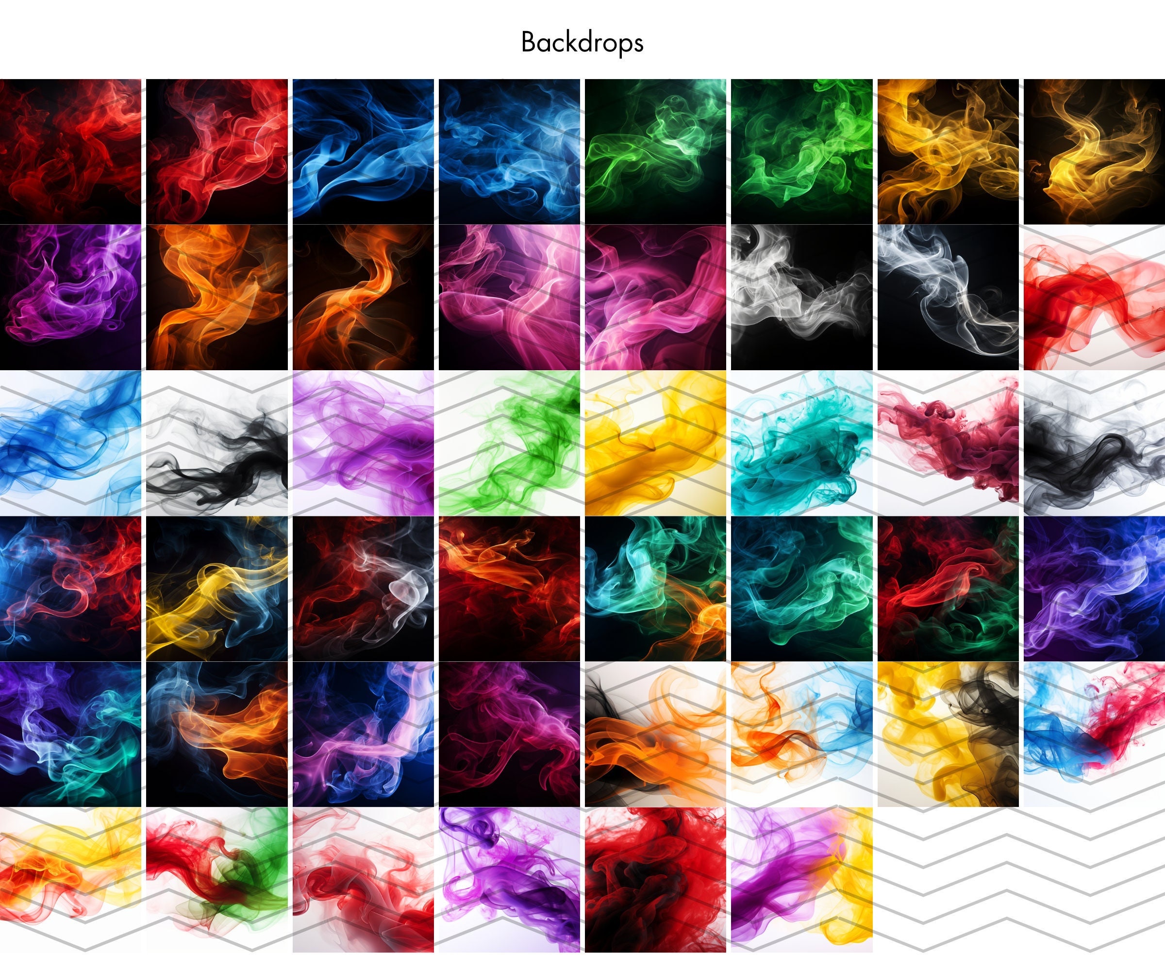 128 Sports Backgrounds & Overlay Bundle: Smoke Fog Overlays and Digital ...