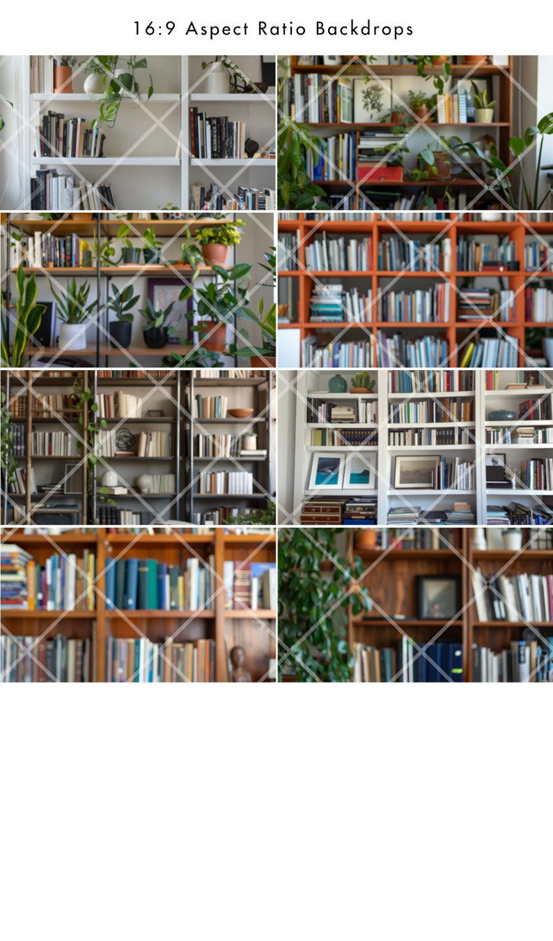 Professional Zoom Office Virtual Background Bookcase Back Grounds for ...