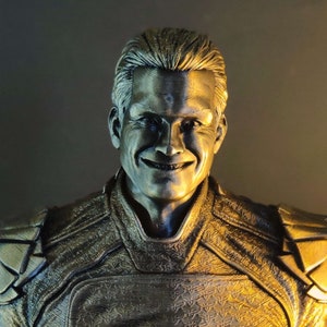 Homelander Statue - the Boys - Brushed Metallic Finish 3D Printed Bust ...