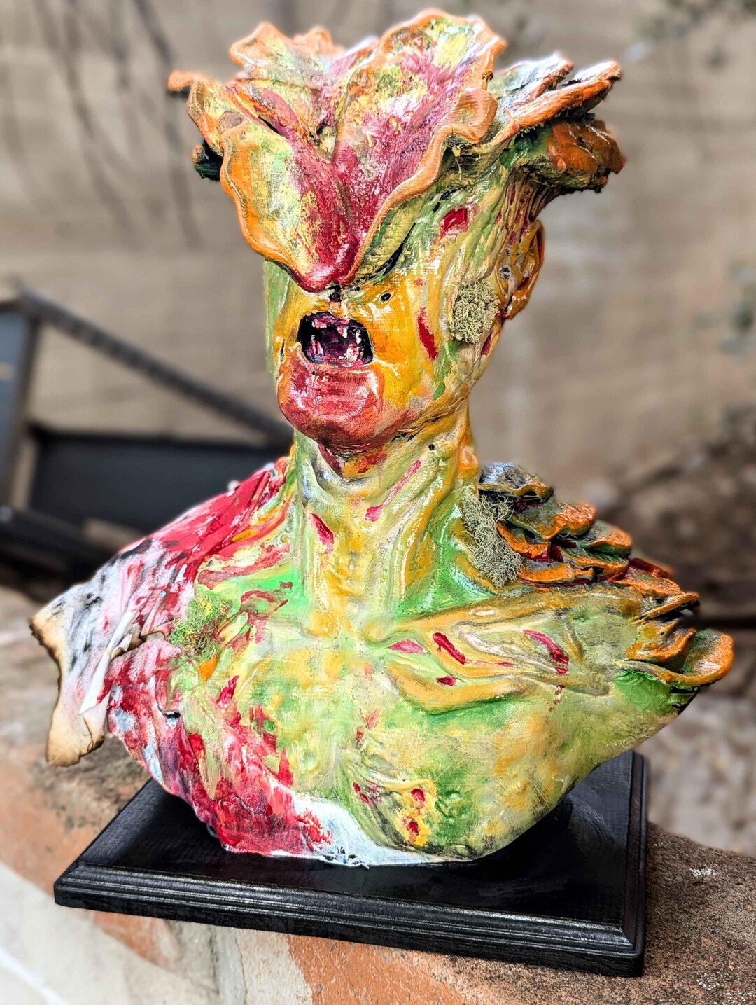 CLICKER Statue, TLOU Fan Art Clicker Head Sculpture, 3D Printed Last of ...