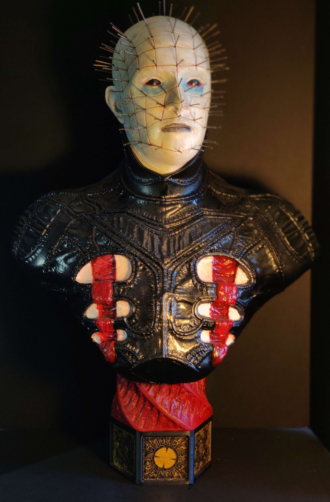 Pinhead Statue 1:1 Scale 30in Tall Hellraiser Life Size Pinhead Bust ...