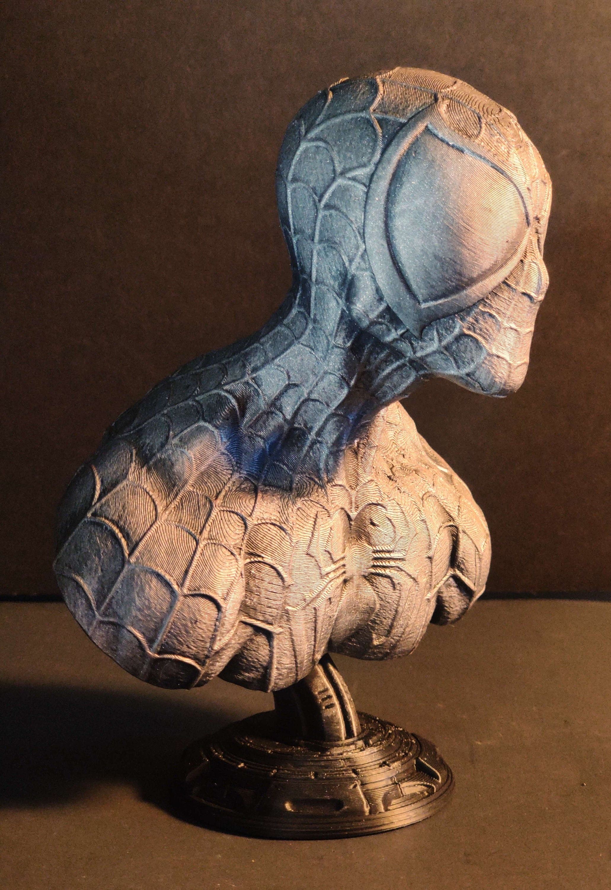 Spider-man Statue Multiple Sizes & Colors Fan Art - Etsy