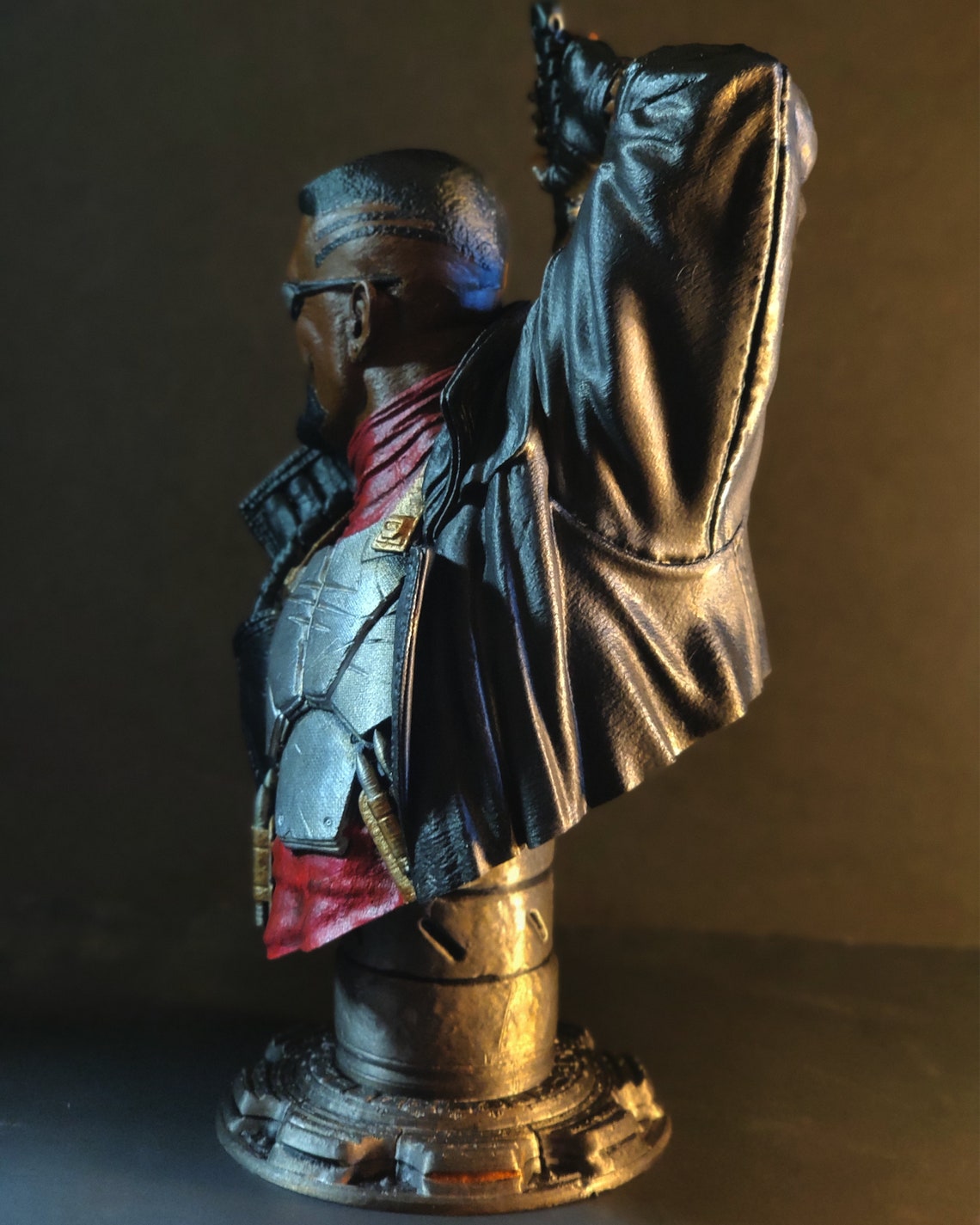 Blade Statue Hand Painted Fan Art Comics Bust Blade Marvel - Etsy