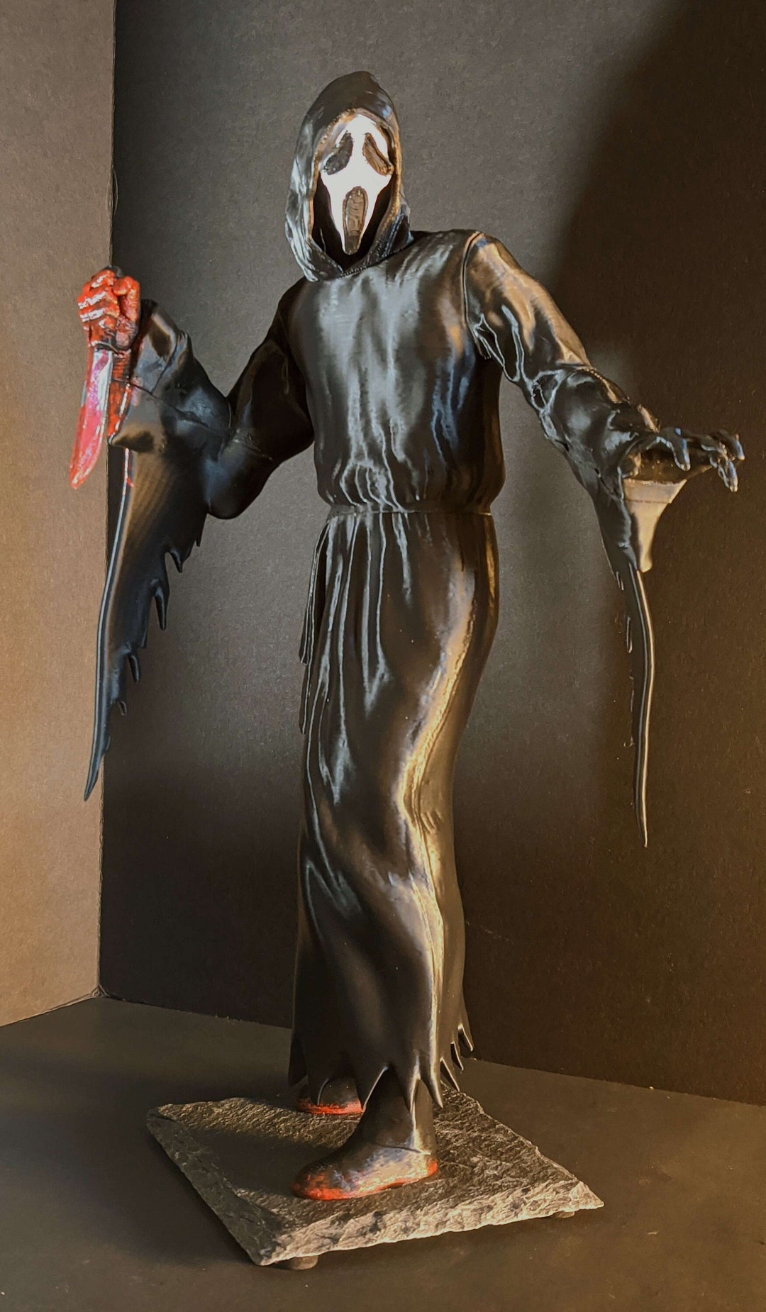 GHOSTFACE Statue 12in Ghost Face Scream Fan Art Slasher - Etsy