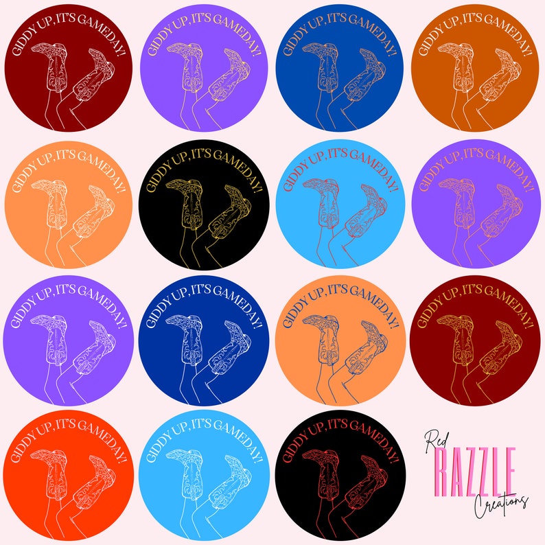 Giddy Up, It's Gameday Button || College Gameday Button - Etsy