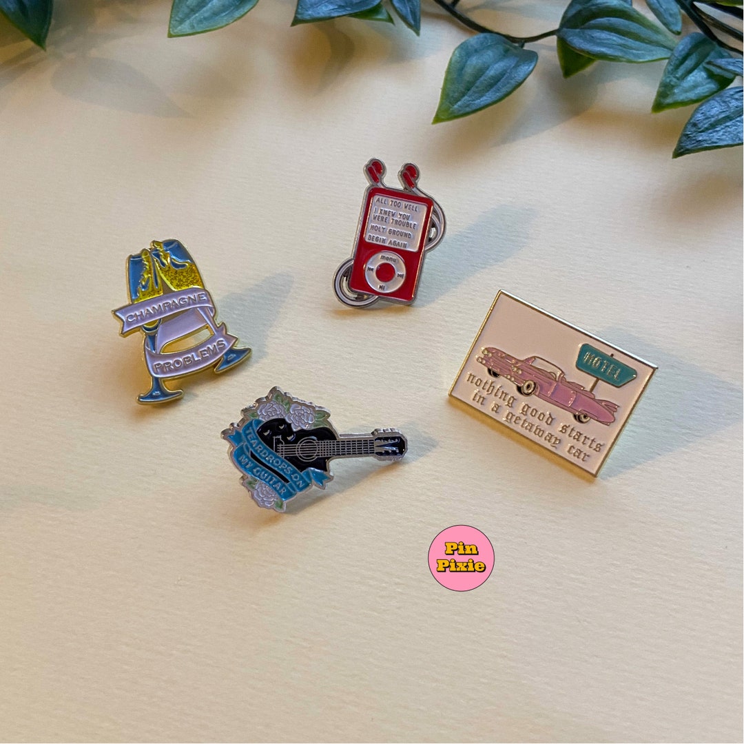 Taylor Swift Enamel Pin Badges All Too Well, Getaway Car, Champagne ...