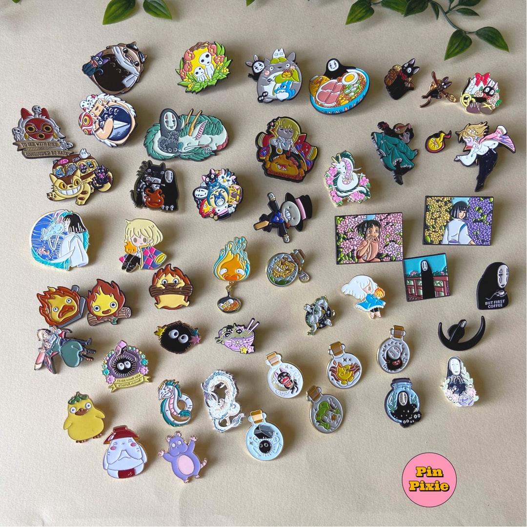 Studio Ghibili Enamel Pins Ghibli Brooch, Lapel Pin, Badges, Anime ...