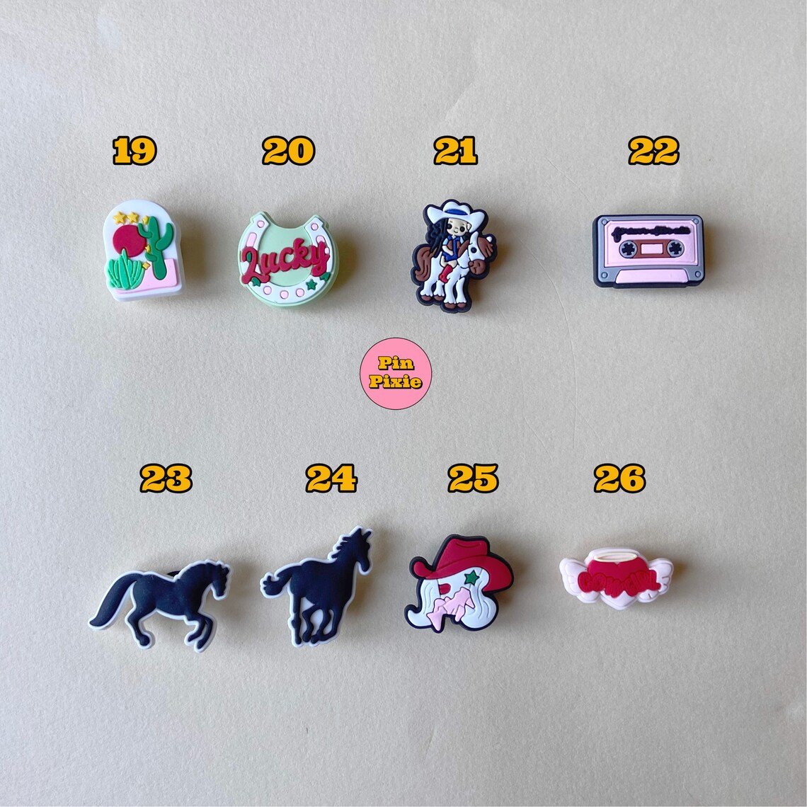 Cowgirl Cowboy Croc Charms Decorative Shoe Charms for Crocs Jibbitz ...