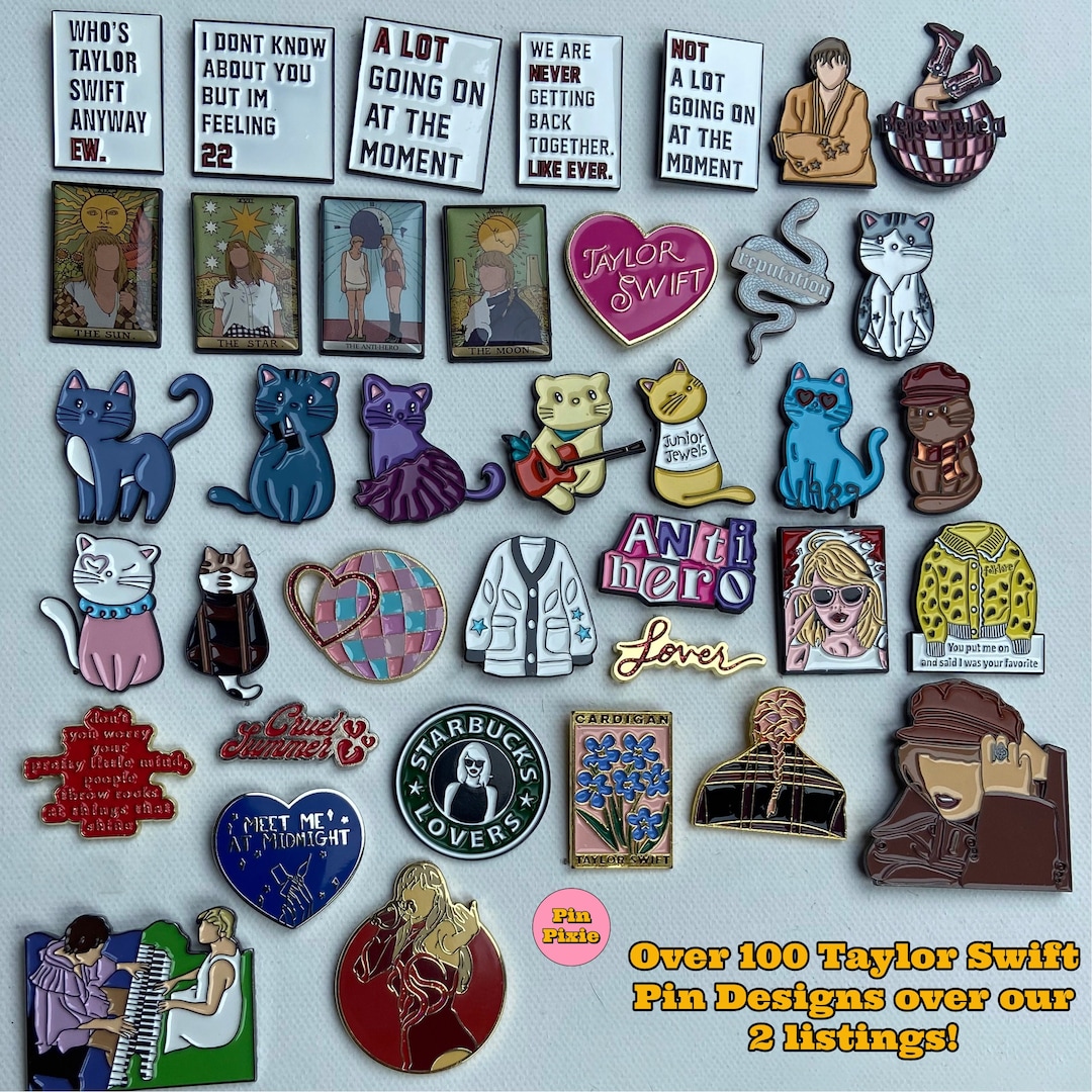 Taylor Swift Enamel Pin Badges Taylor Swift Brooch, Lapel Pin Swiftie ...
