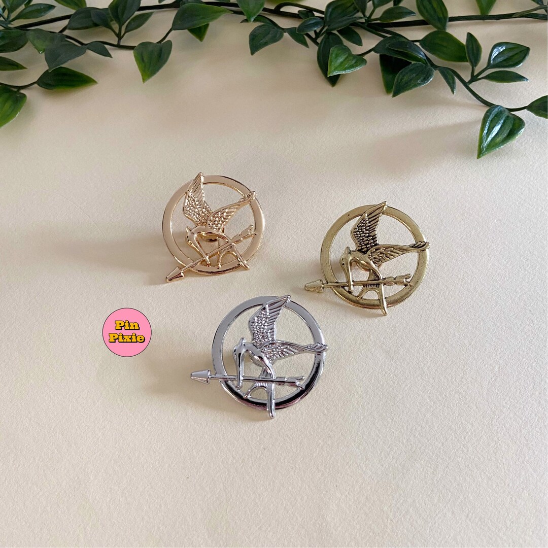 Hunger Games Metal Pin Mockingjay, Mockingbird & Arrow Pin Badge Brooch ...