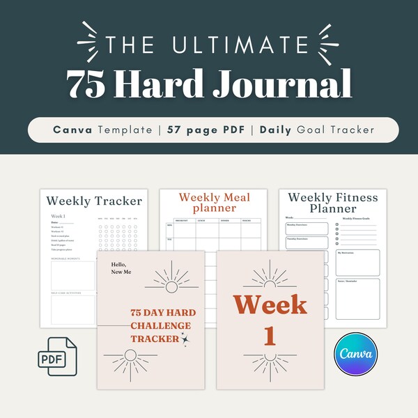 75 Hard Journal - Etsy