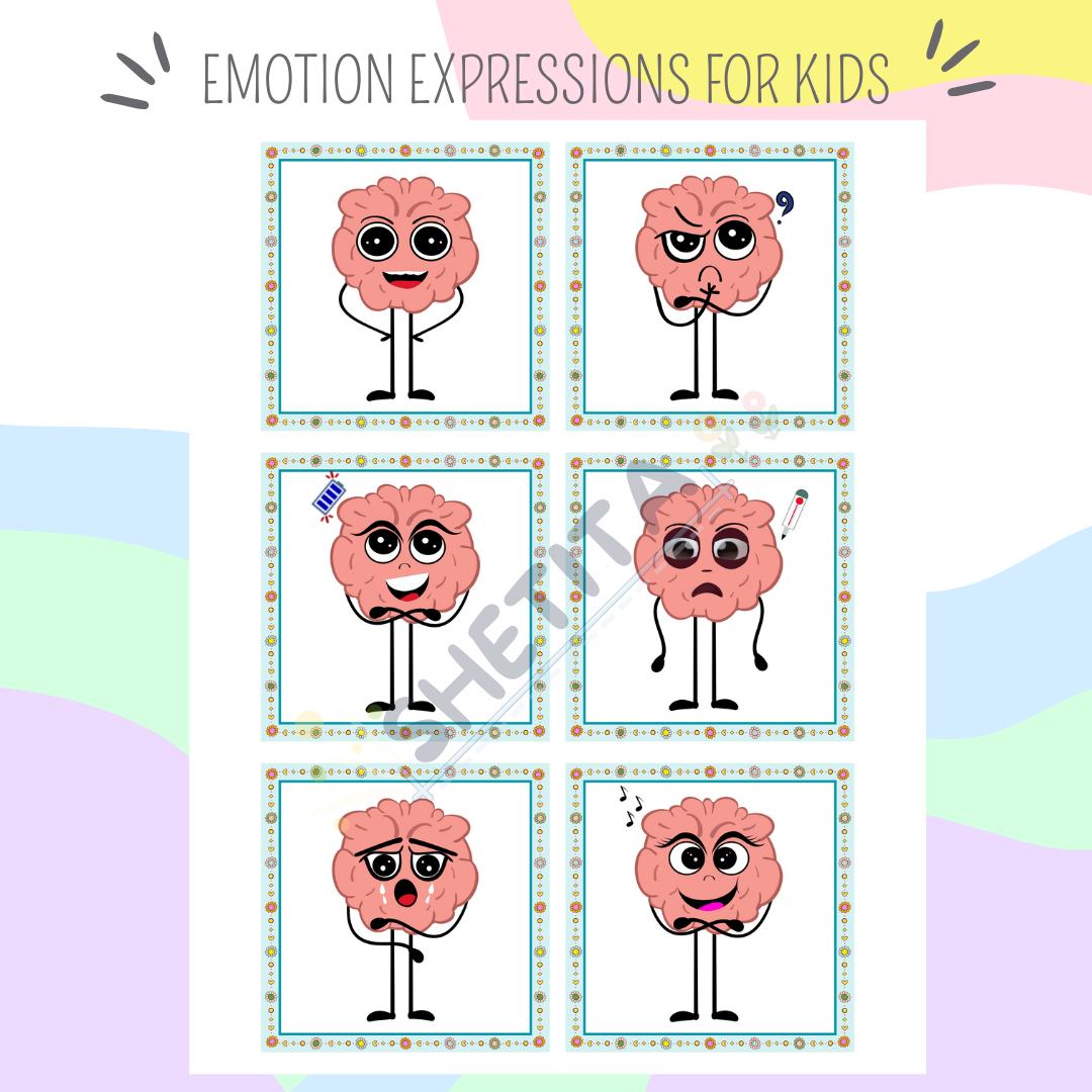 Feelings Flashcards: Emotion Expression Cards for Kids (digital ...