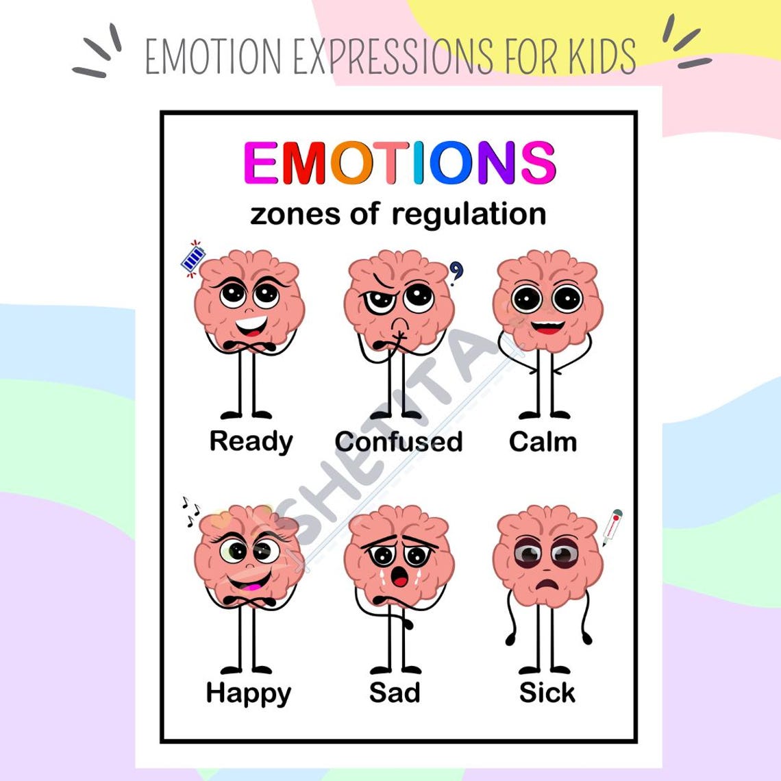 Feelings Flashcards: Emotion Expression Cards for Kids (digital ...