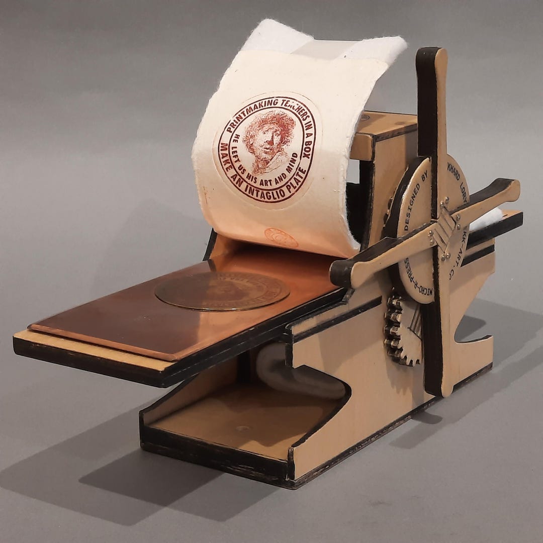 Micro-r-press, a Palm-sized Model of a Printing Press - Etsy