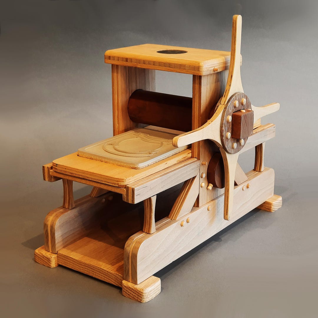 Printing Press Modeled After Rembrandt's in the Museum 1/6 Size ...