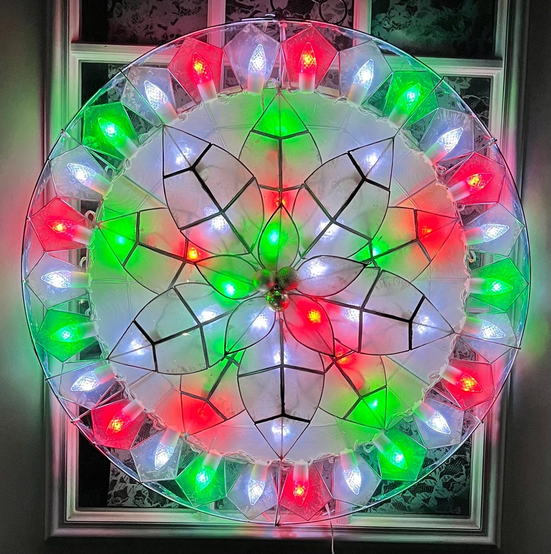 Plantita Capiz Shell Wreath Christmas Star Lantern: 25" Filipino Parol ...