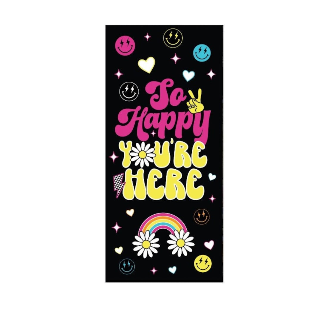 So Happy Youre Here Door Decor Kit or Bulletin Board - Etsy