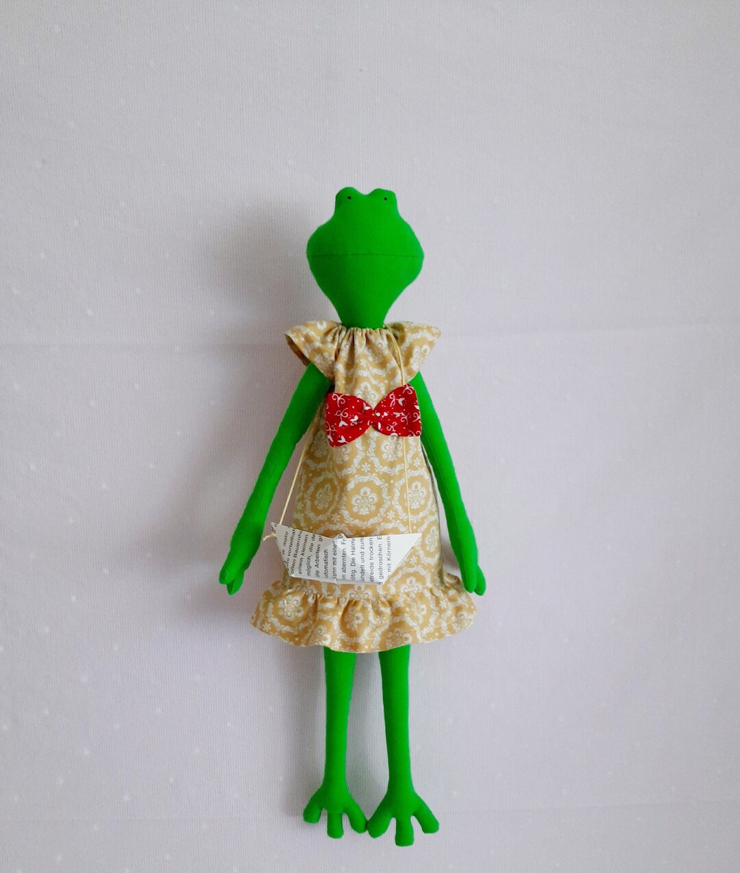 Frog in Dress Tilda Girl Doll Stuffed Doll Girl's Room - Etsy