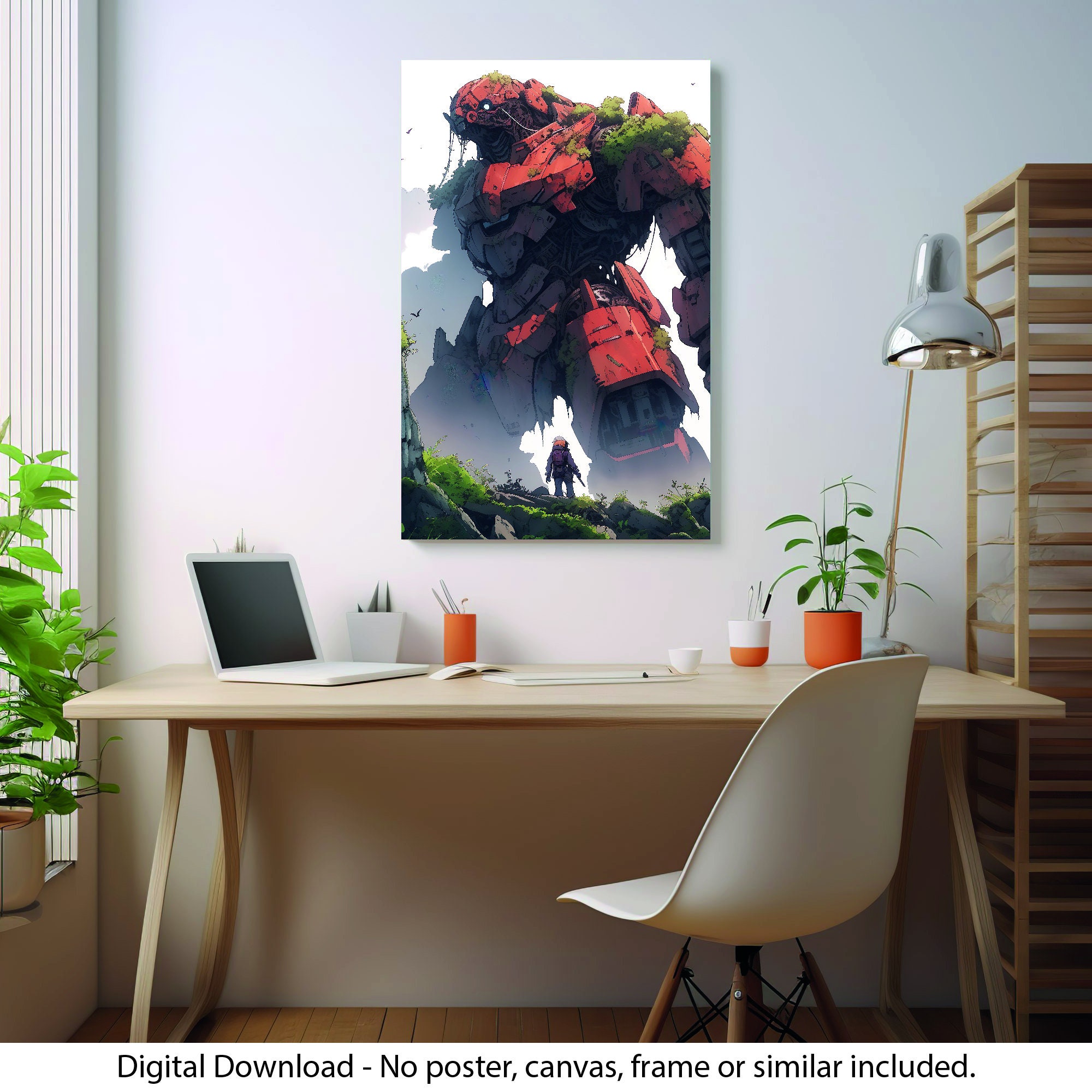Digital Download Mecha Posters Wall Art Canvas Anime - Etsy