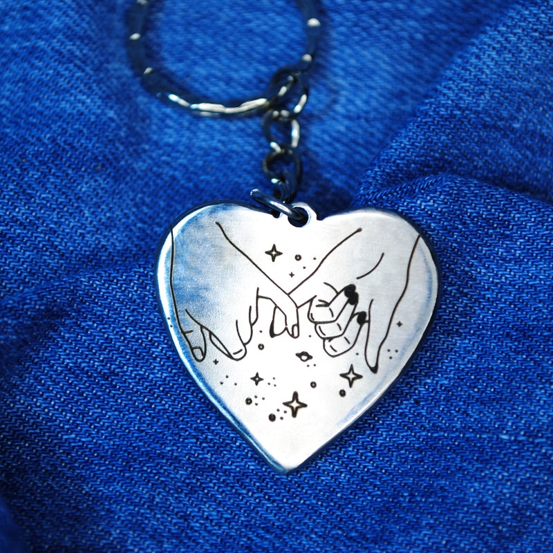 Heart Keychain - Etsy