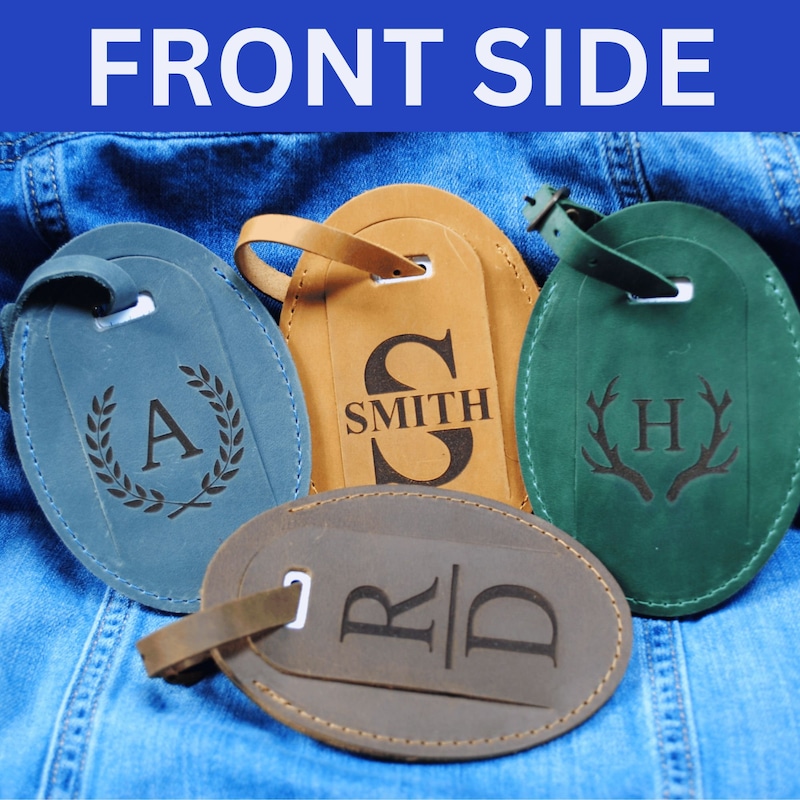 Leather Luggage Tag - Etsy