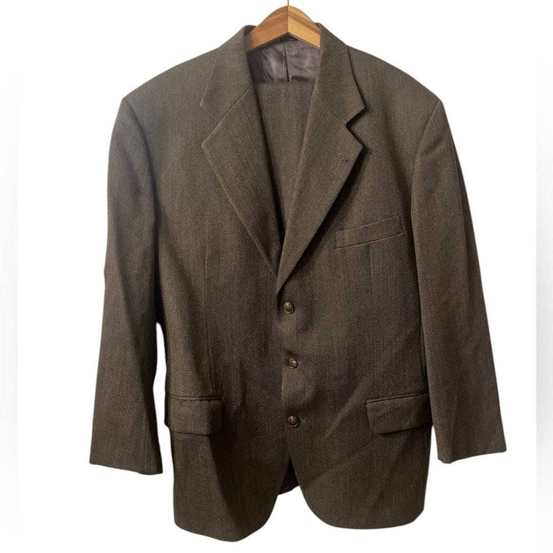 Vintage Joseph Abboud Mark Shale Men’s Wool Blazer Suit Coat Size 42 - Etsy
