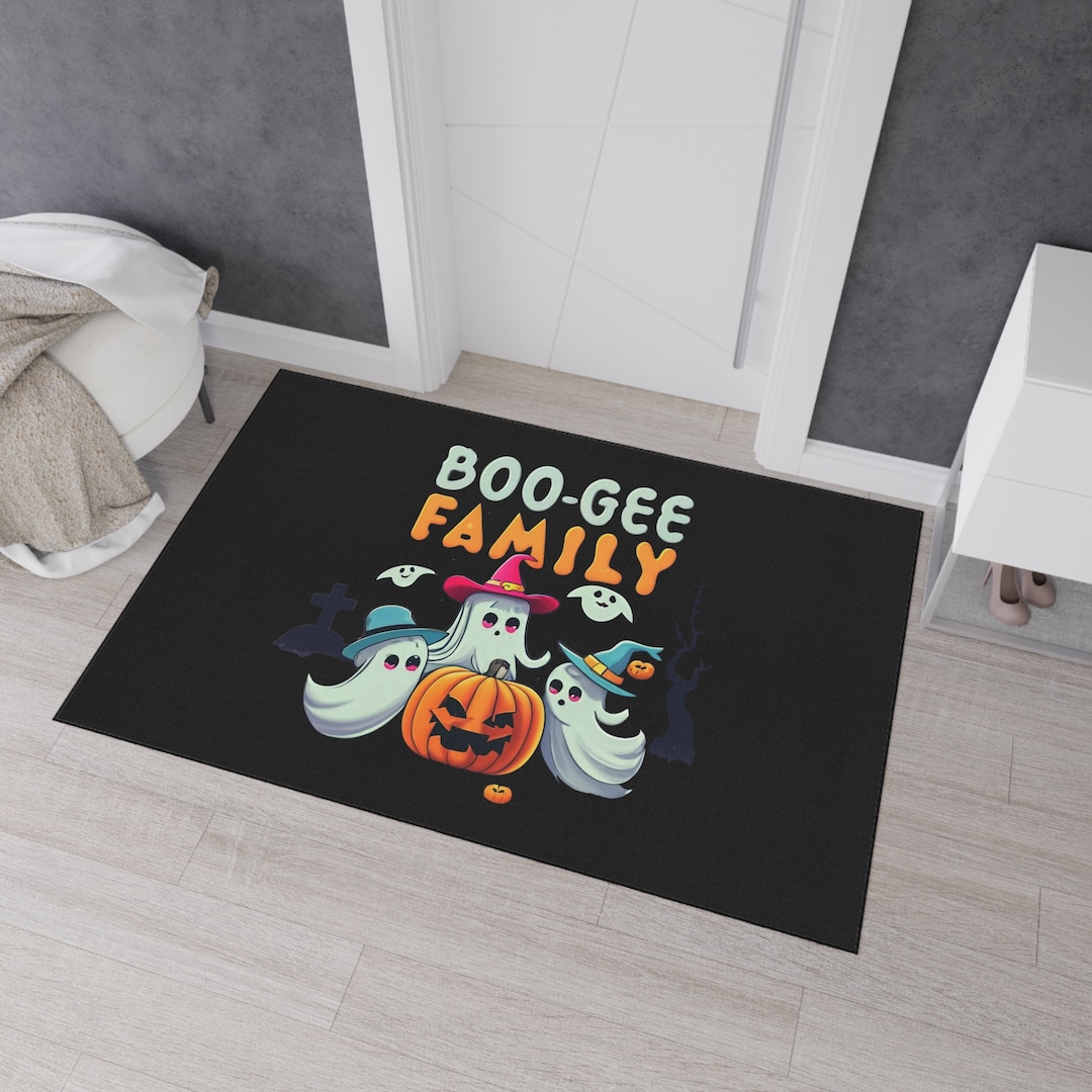 Haunted boo-gee Family Halloween Floor Mat - Etsy