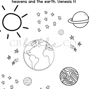 Kids + Family Scripture Pack - Genesis 1:1 - Etsy
