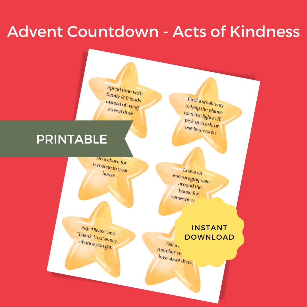 Printable Acts of Kindness Ornaments | Christian Christmas Activity for ...