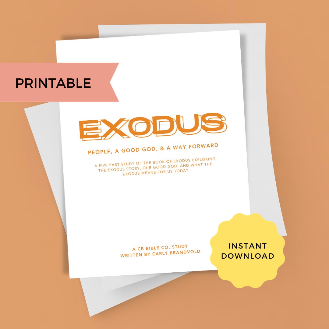 Exodus Bible Study - Small Group Guide - Exodus Lessons for Middle and ...