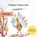 Thanksgiving Craft - Thankful Turkey Craft - Thankfulness Craft ...