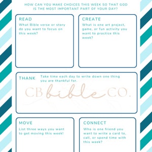 Rule of Life for Kids Worksheet - Etsy