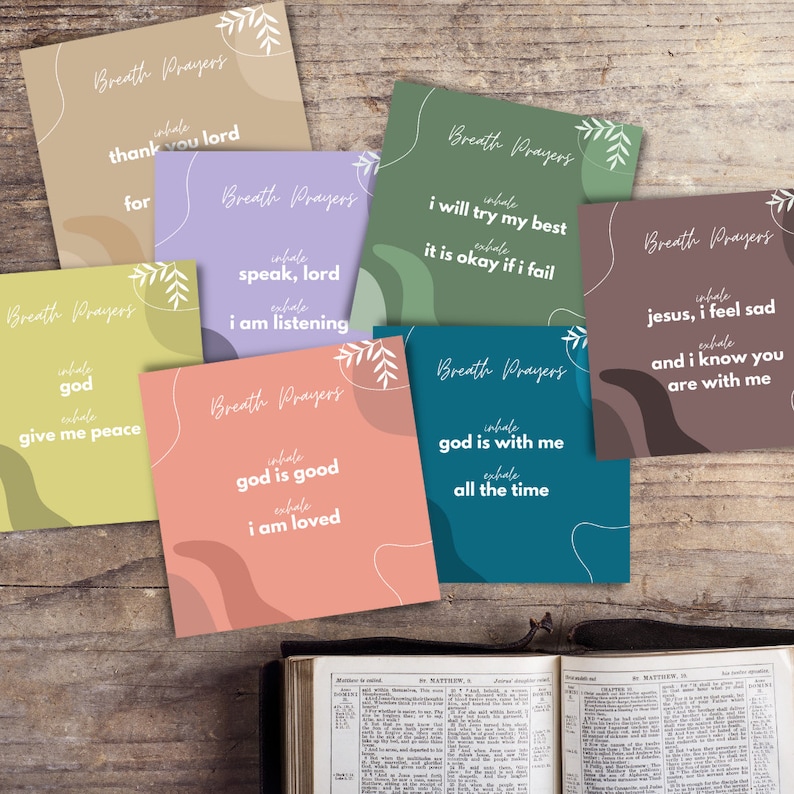 Breath Prayer Cards - Etsy