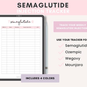 Semaglutide Injection Tracker | Semaglutide Printable Tracker PDF ...