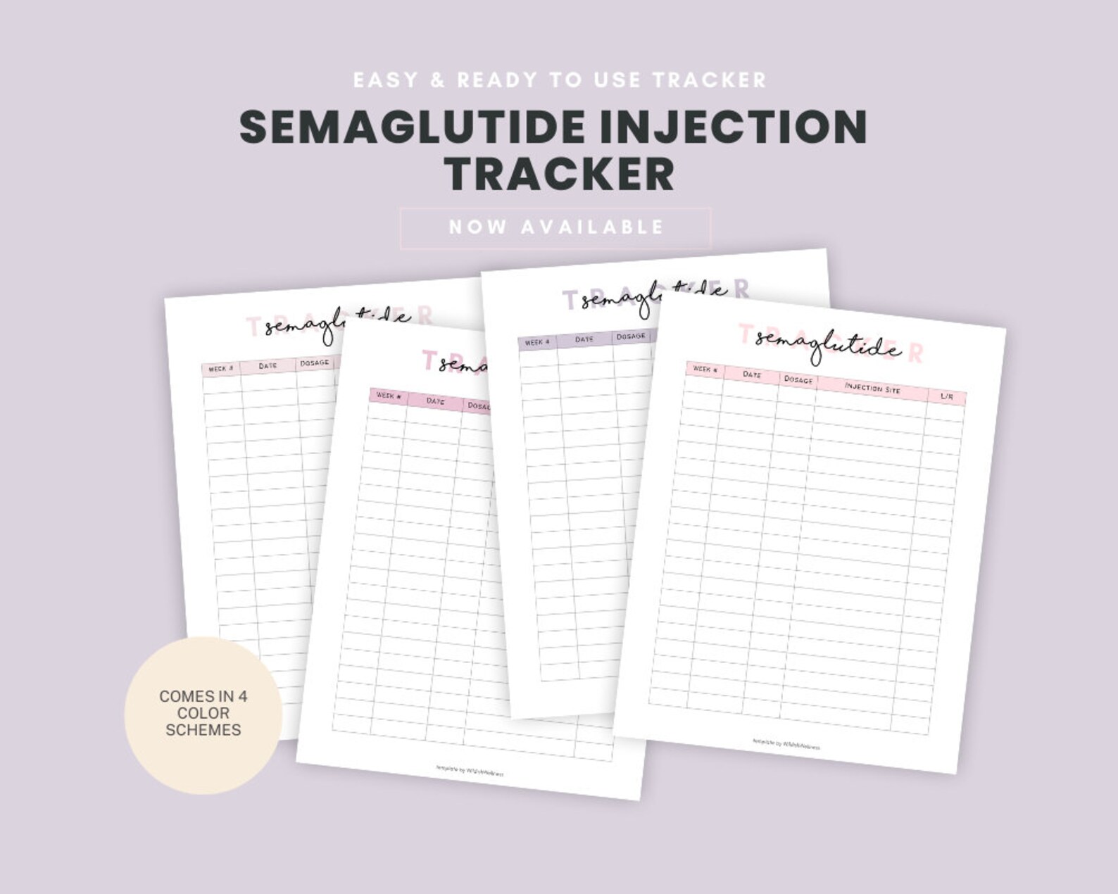 Semaglutide Injection Tracker | Semaglutide Printable Tracker PDF ...