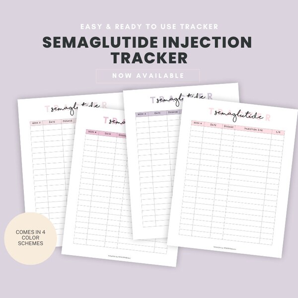 Injection Tracker - Etsy