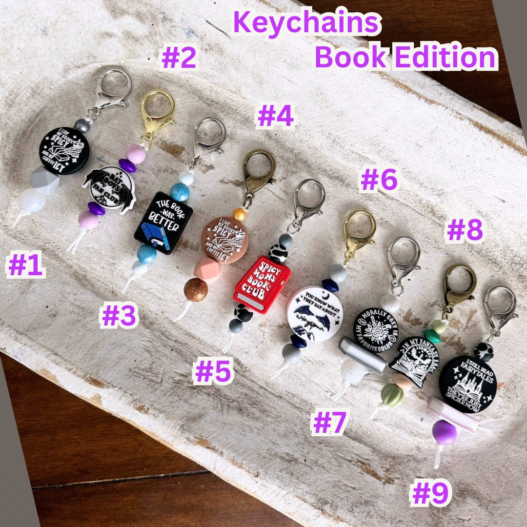 ACOTAR Keychains/ Book Keychain/sarah J. Maas/bat Boys/silicone Bead ...