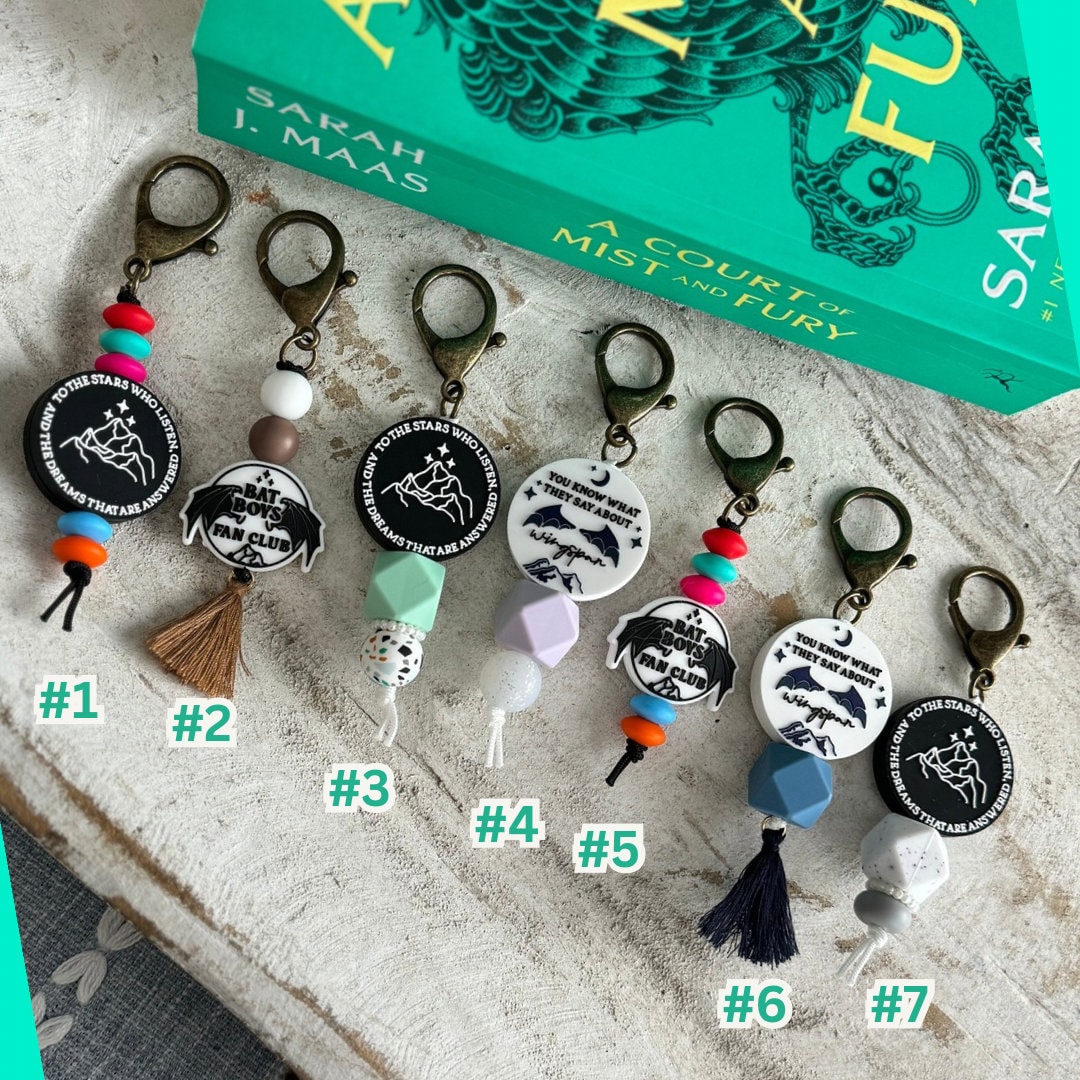 ACOTAR Keychains/ A Court of Thorns and Roses/ Book Keychain/sarah J ...