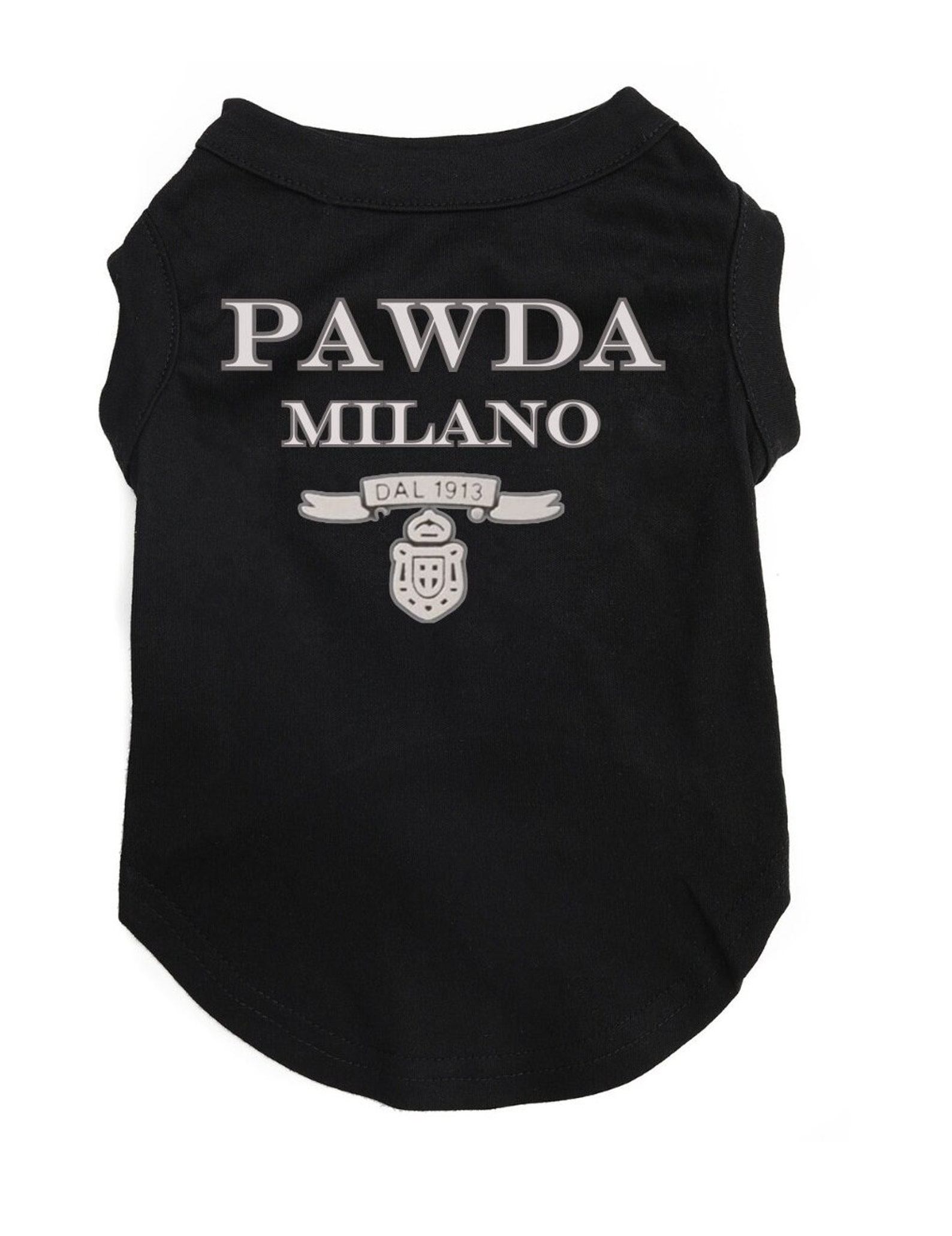 Designer Dog Hoodie or Shirt Prada "pawda" Fun Trendy Cozy Pet Sweater ...