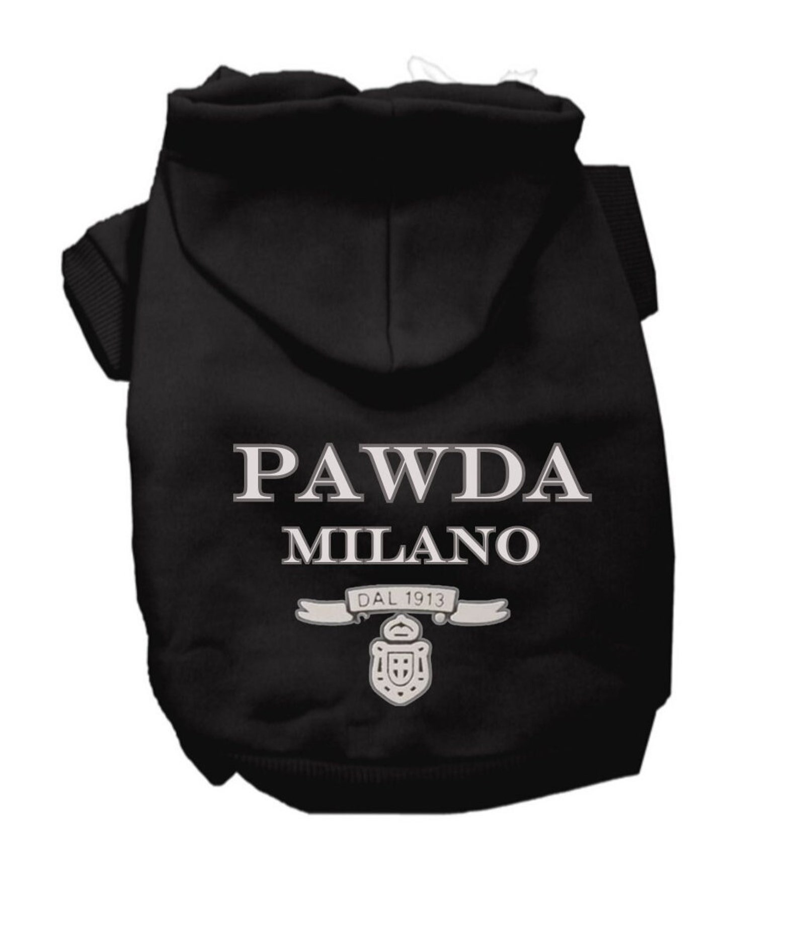 Designer Dog Hoodie or Shirt Prada "pawda" Fun Trendy Cozy Pet Sweater ...