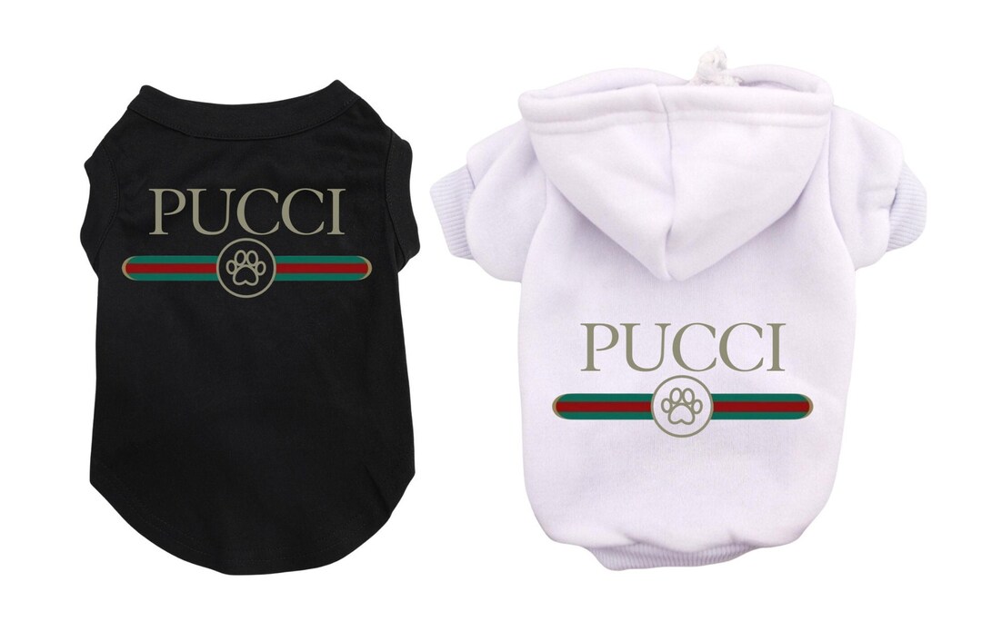 Designer Dog Hoodie or Shirt pucci Fun Trendy Cozy Pet Sweater or T ...