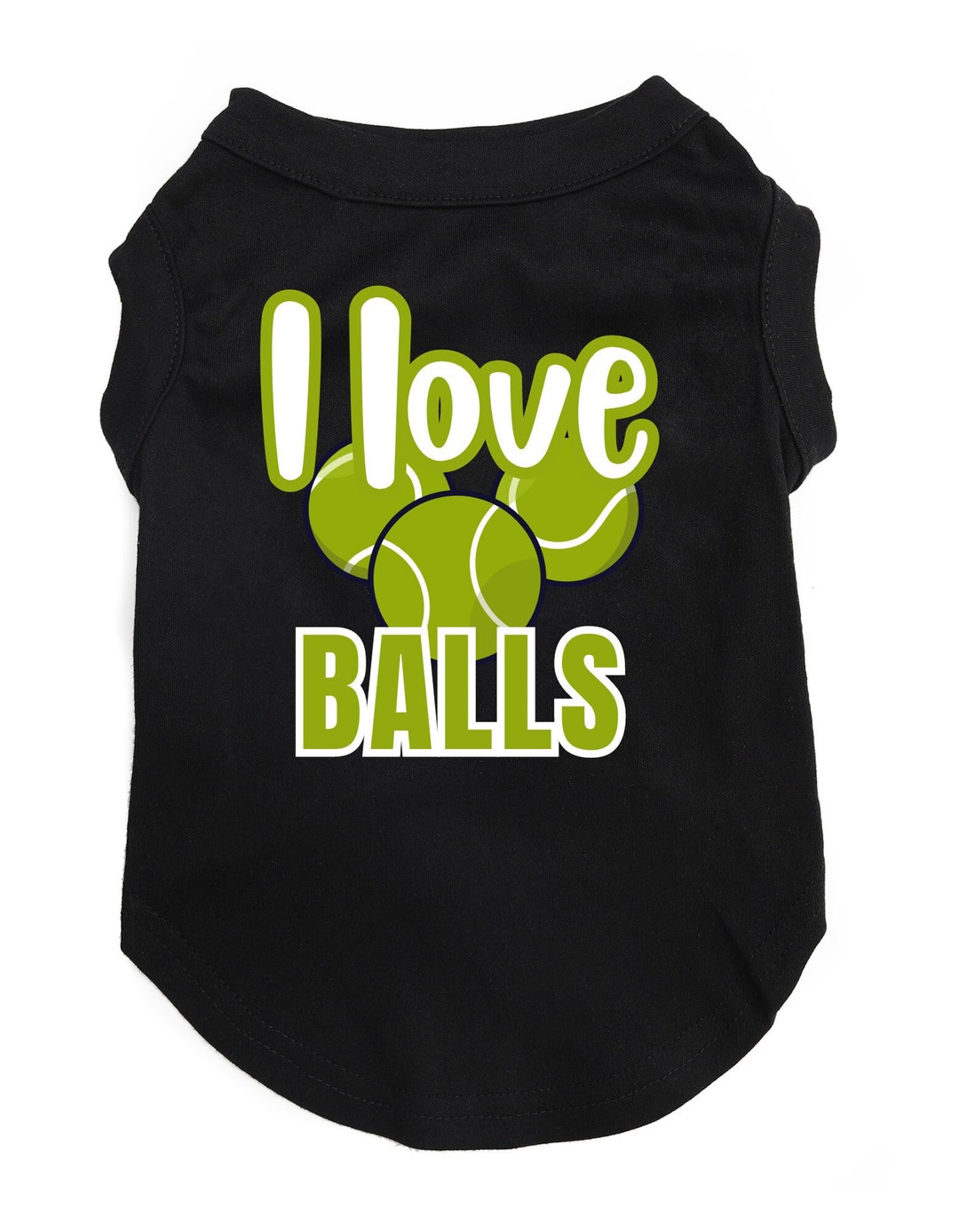 I Love Balls Dog Shirt for Small and Large Dogs, Funny Dog Gift - Etsy