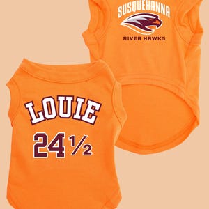 Custom Dog Jersey With Logo Personalize With Name, Number on Back and ...