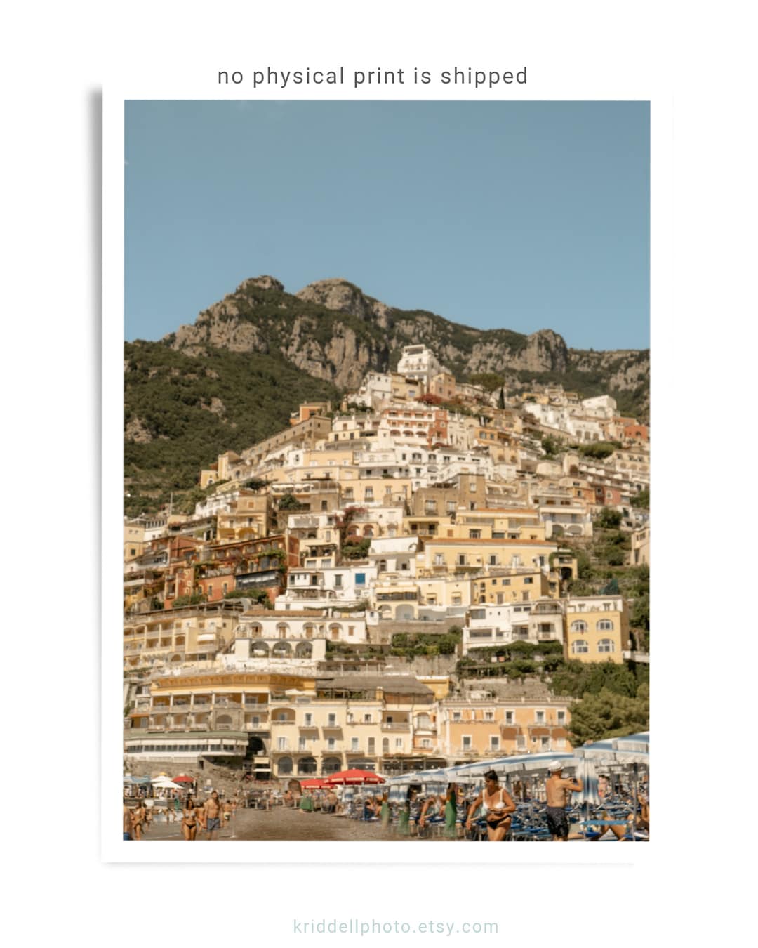 Positano Village Print, Positano, Italy, Large Wall Art, Home Decor ...