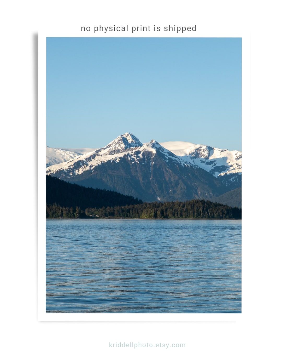 Alaska Mountain Print, Juneau, Alaska, Large Wall Art, Home Decor ...