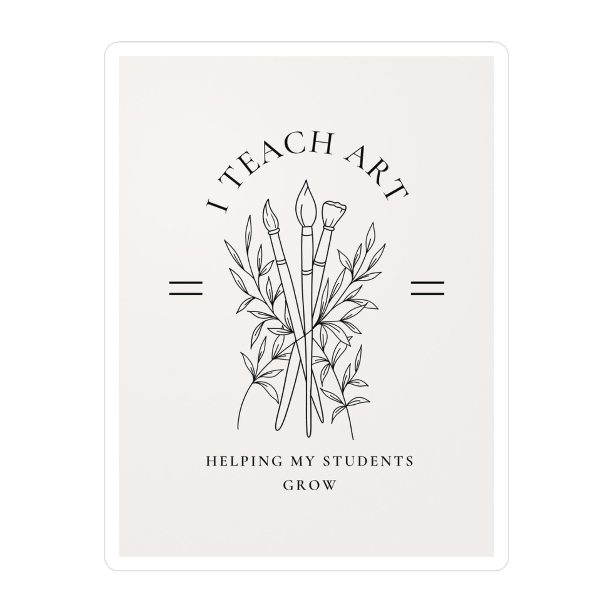 Art Teacher, I Teach Art Vinyl Decal Stickers - Etsy