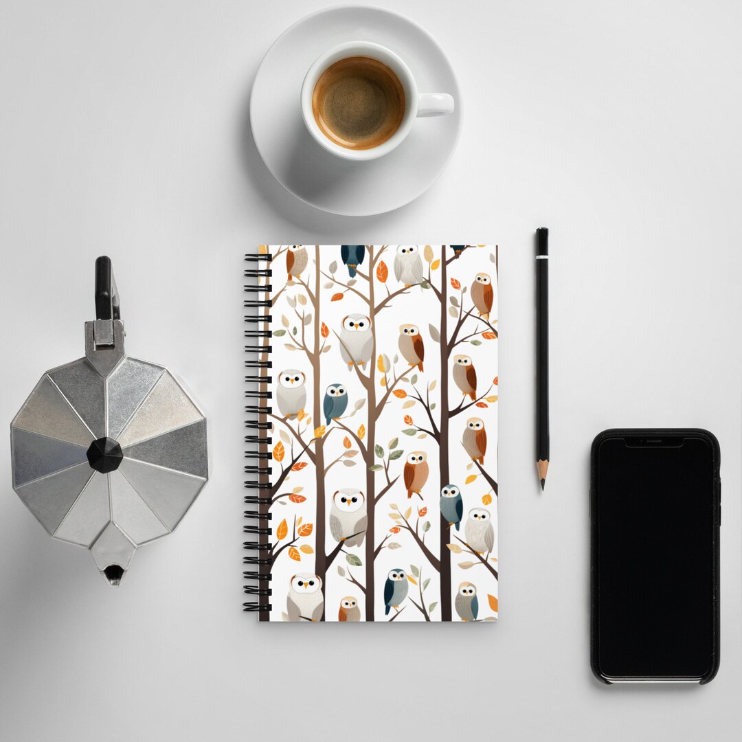 Barn Owl Spiral Notebook Barn Owl Spiral Notebook Spiral Owl Notebook ...