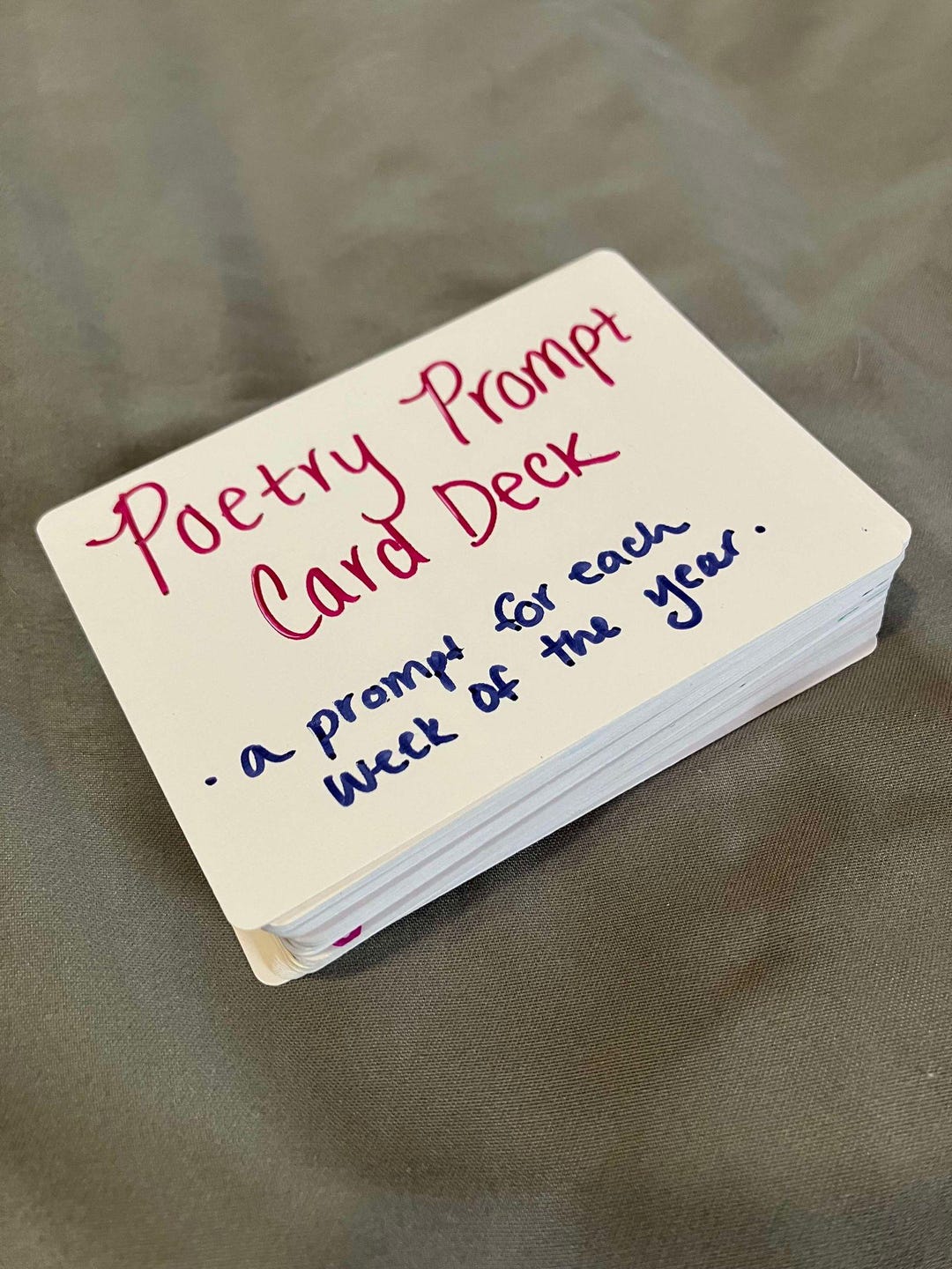 Poetry Prompt Cards - Etsy