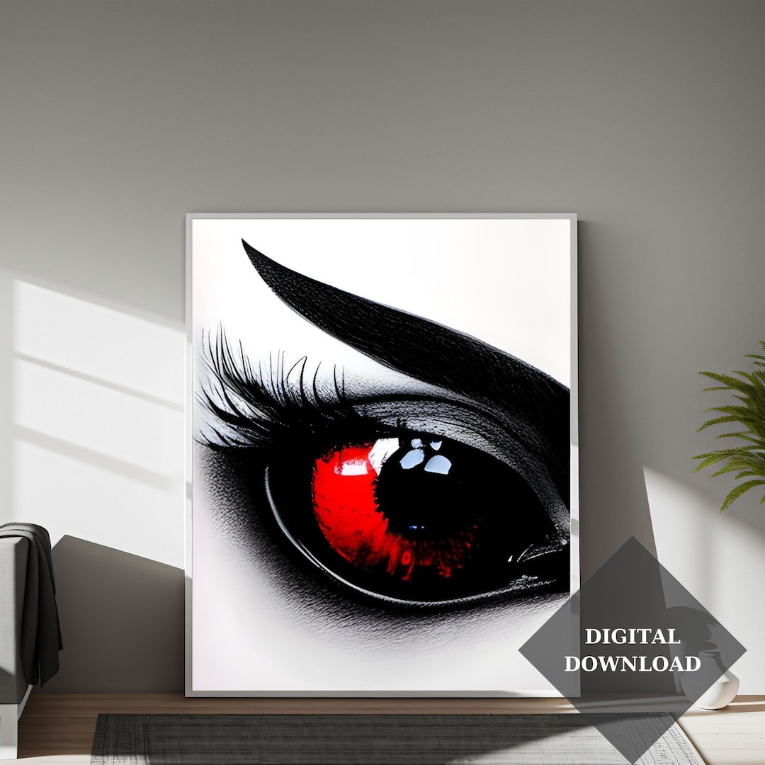 Eye Wall Art, Eye Printable Drawing, Digital Dowload - Etsy